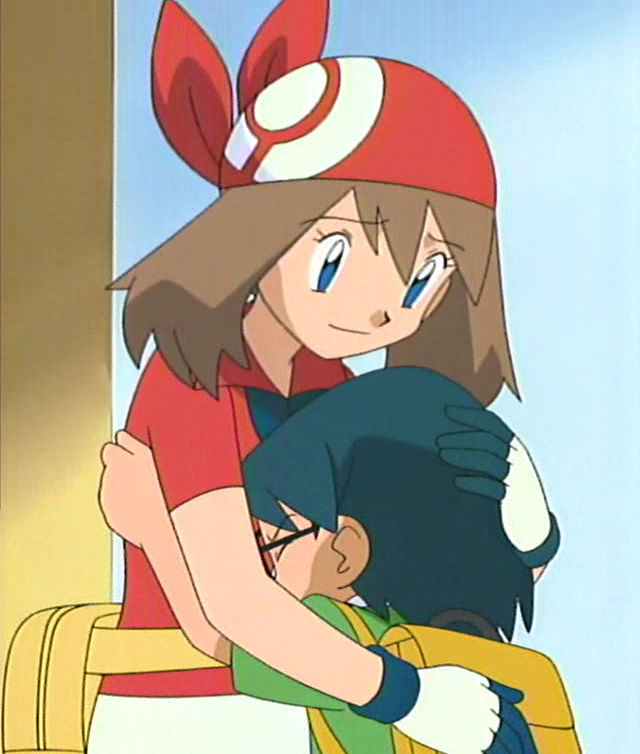 Pokemon Ash And May Hug