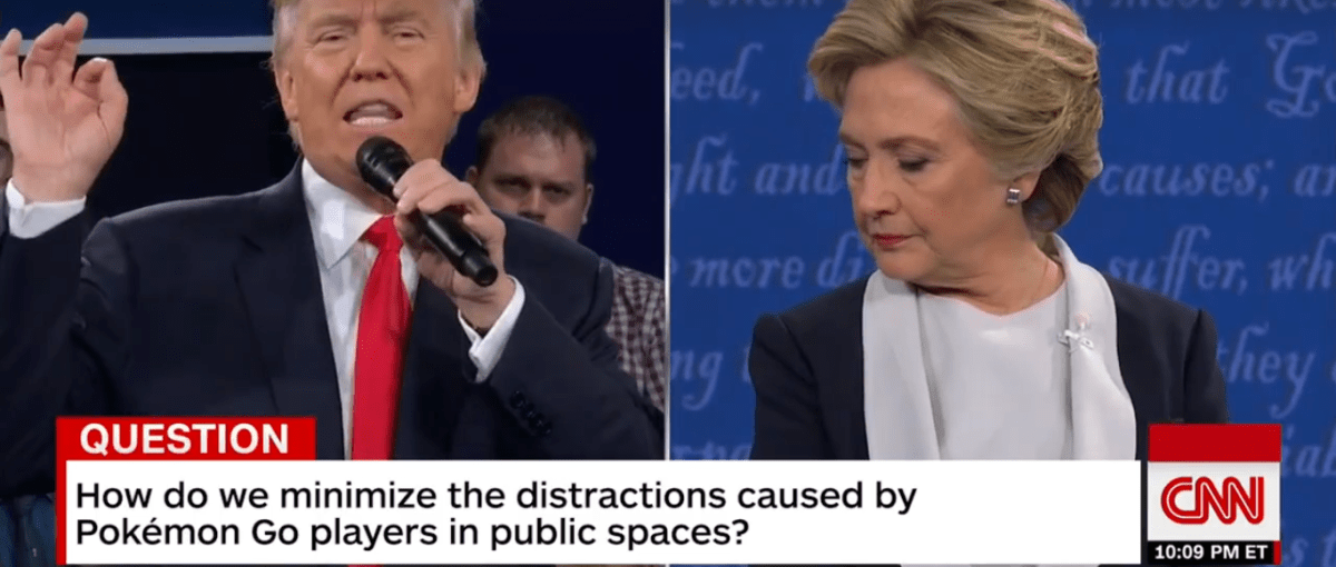 Presidential debate spoof video: Pokemon GO question asked by audience ...