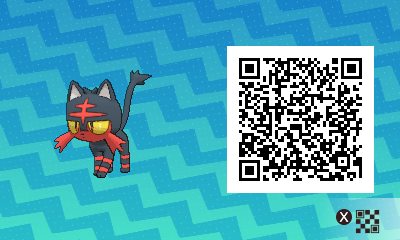 Pokemon Sun and Moon QR Scanner codes for Litten and Shiny Litten ...