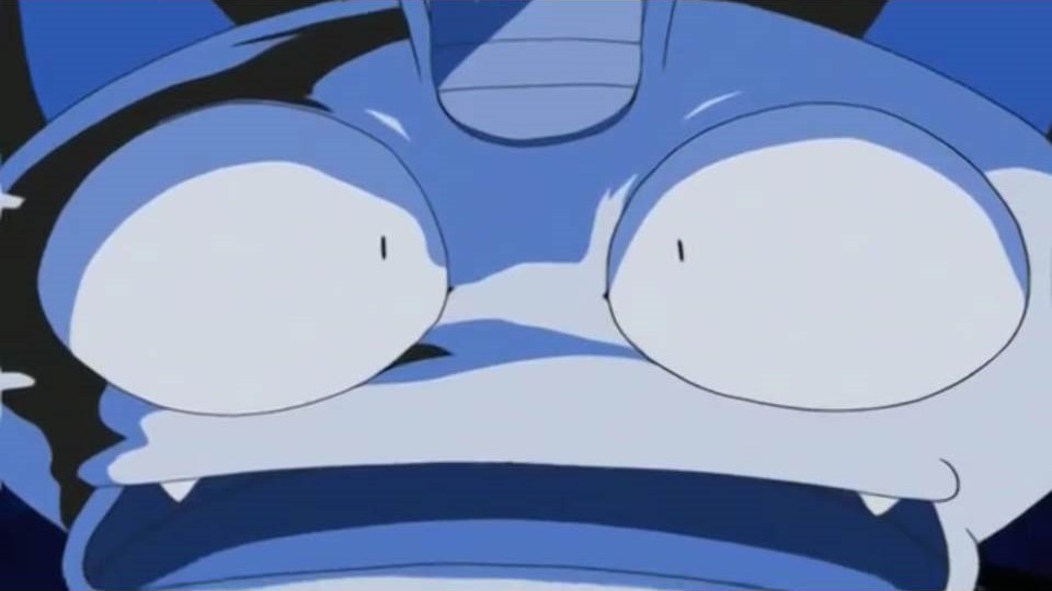 They agony really shows in this extreme close-up of Meowth’s face ...