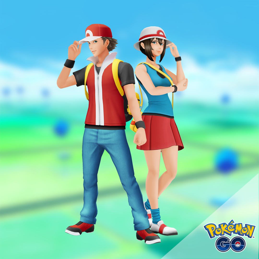Pokemon Trainer Red And Leaf
