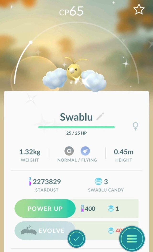 Pokemon Swablu Evolution