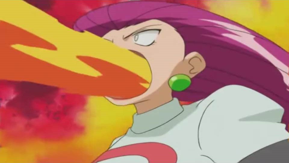 Flamethrower is apparently one of the Pokémon moves Jessie has at her ...
