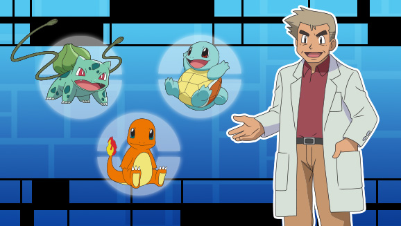Trainer Spotlight: Professor Oak key roles from Pokémon Red, Blue and ...