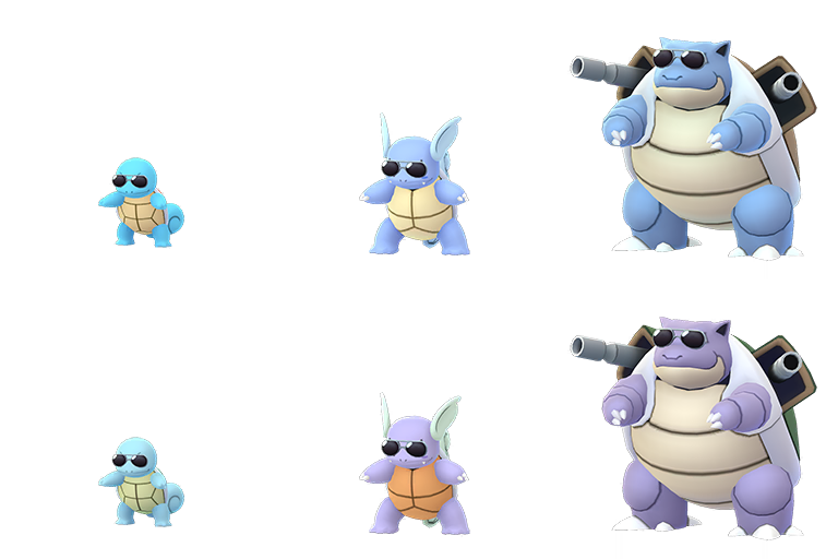 squirtle evolution shiny