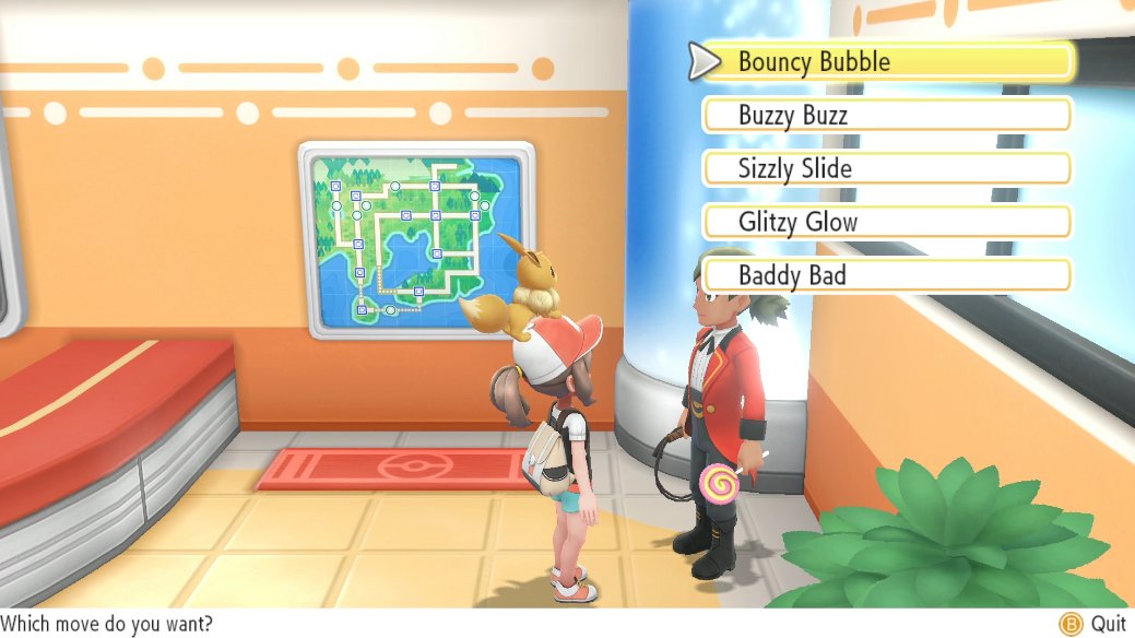 New moves Glitzy Glow and Baddy Bad revealed for Eevee in Pokémon Let’s ...