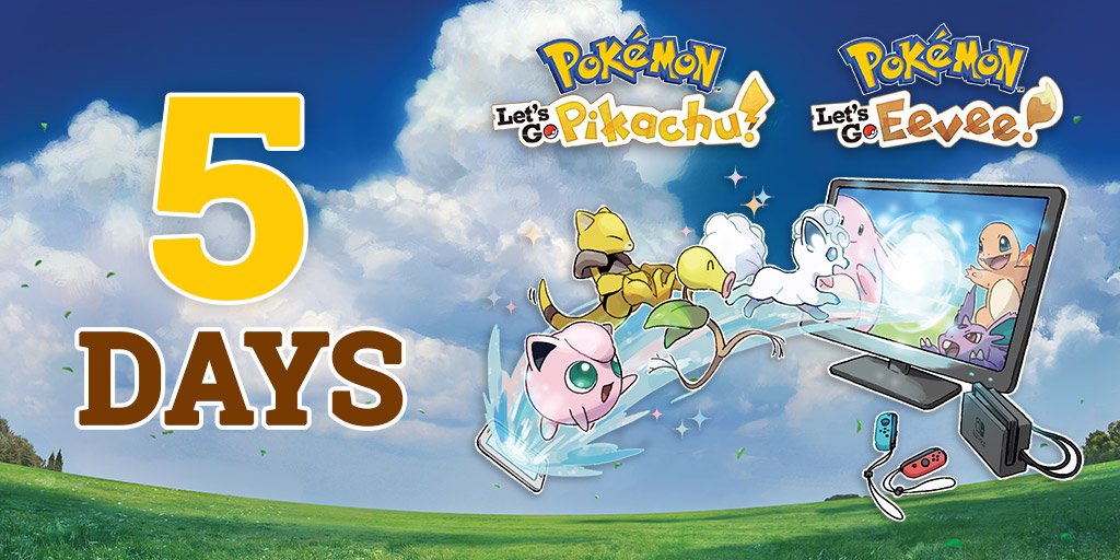 Official countdown: Pokémon Let’s Go Pikachu and Let’s Go Eevee launch ...