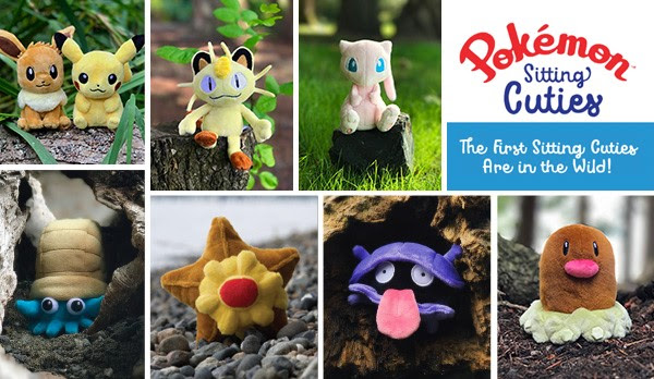 New Sitting Cuties collection now available at the Pokémon Center ...