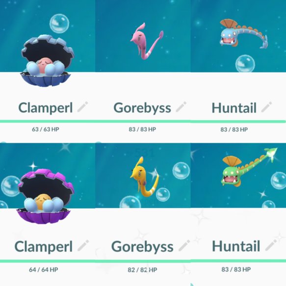clamperl evolution chart