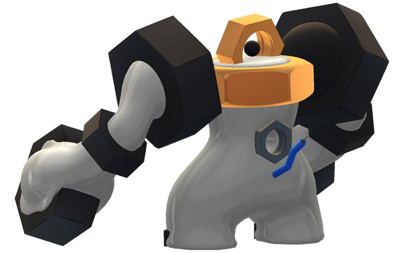 Official artwork for Shiny Melmetal in Pokémon Let’s Go Pikachu and Let ...