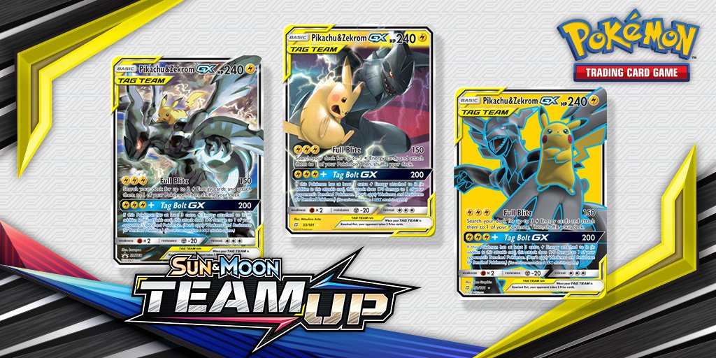 Art variants of each TAG TEAM card from Pokémon TCG Sun & Moon—Team Up ...