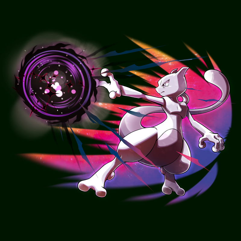 Official artwork for special Mewtwo distribution in Pokémon Let’s Go ...