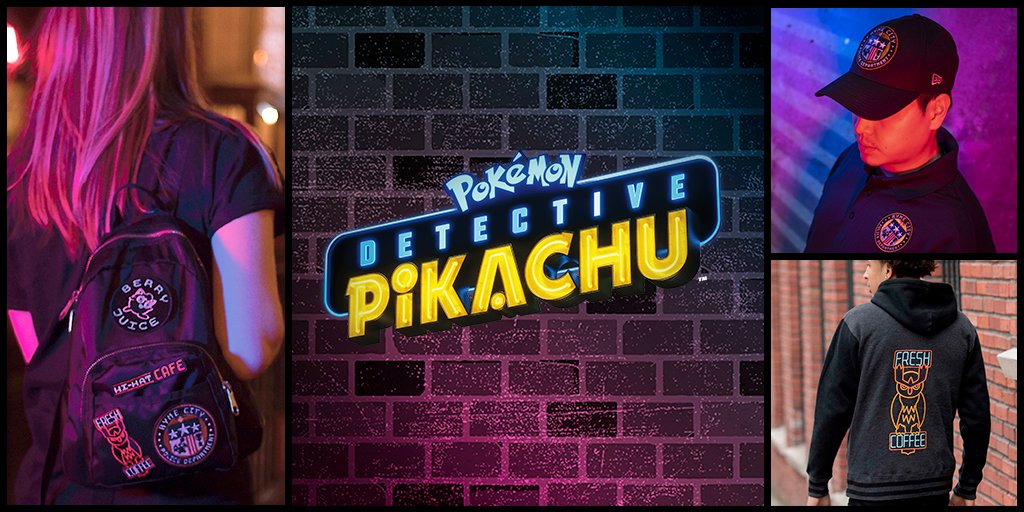 New POKÉMON Detective Pikachu apparel and merch unveiled for the ...