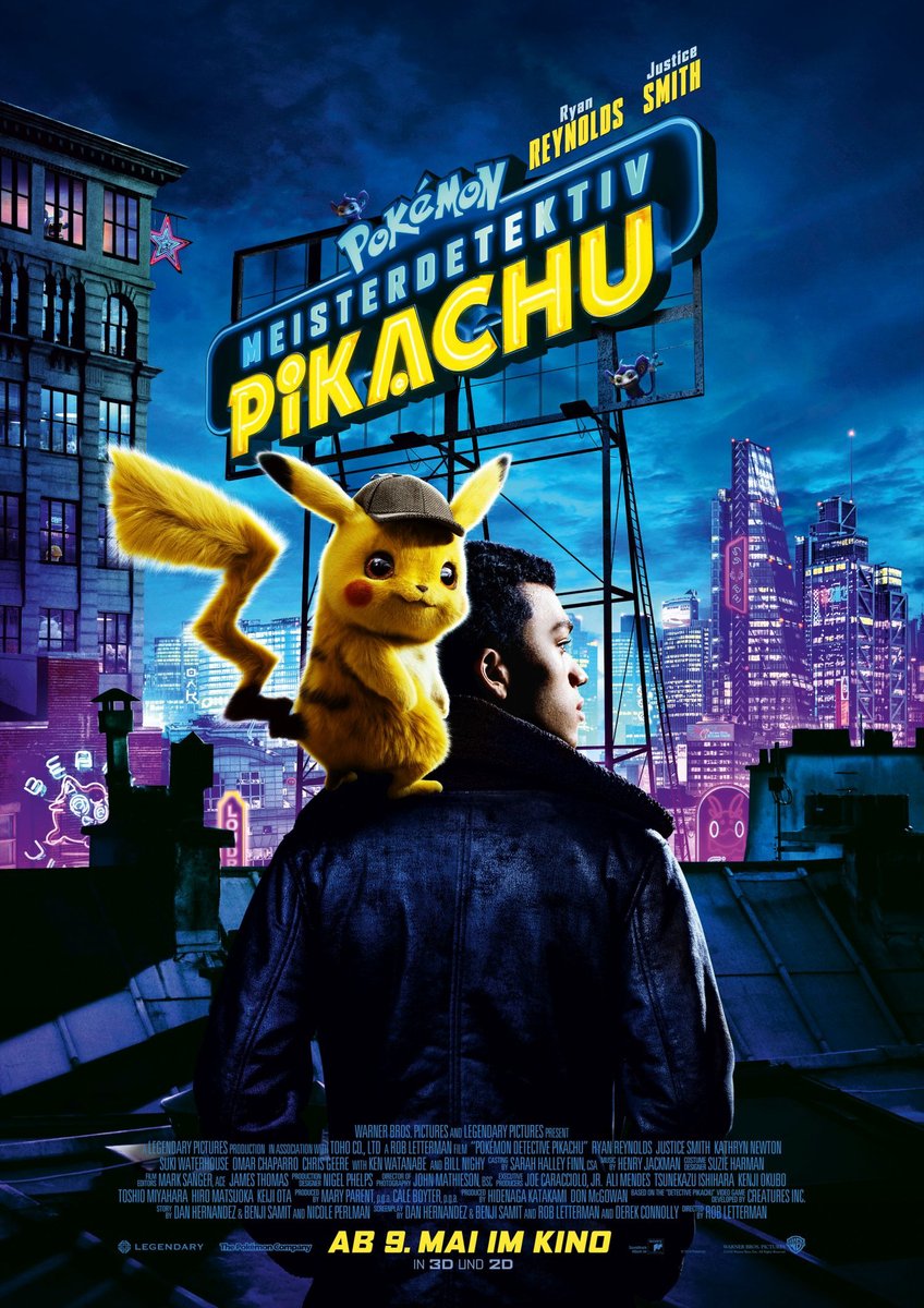 New POKÉMON Detective Pikachu movie poster features Pikachu standing on ...