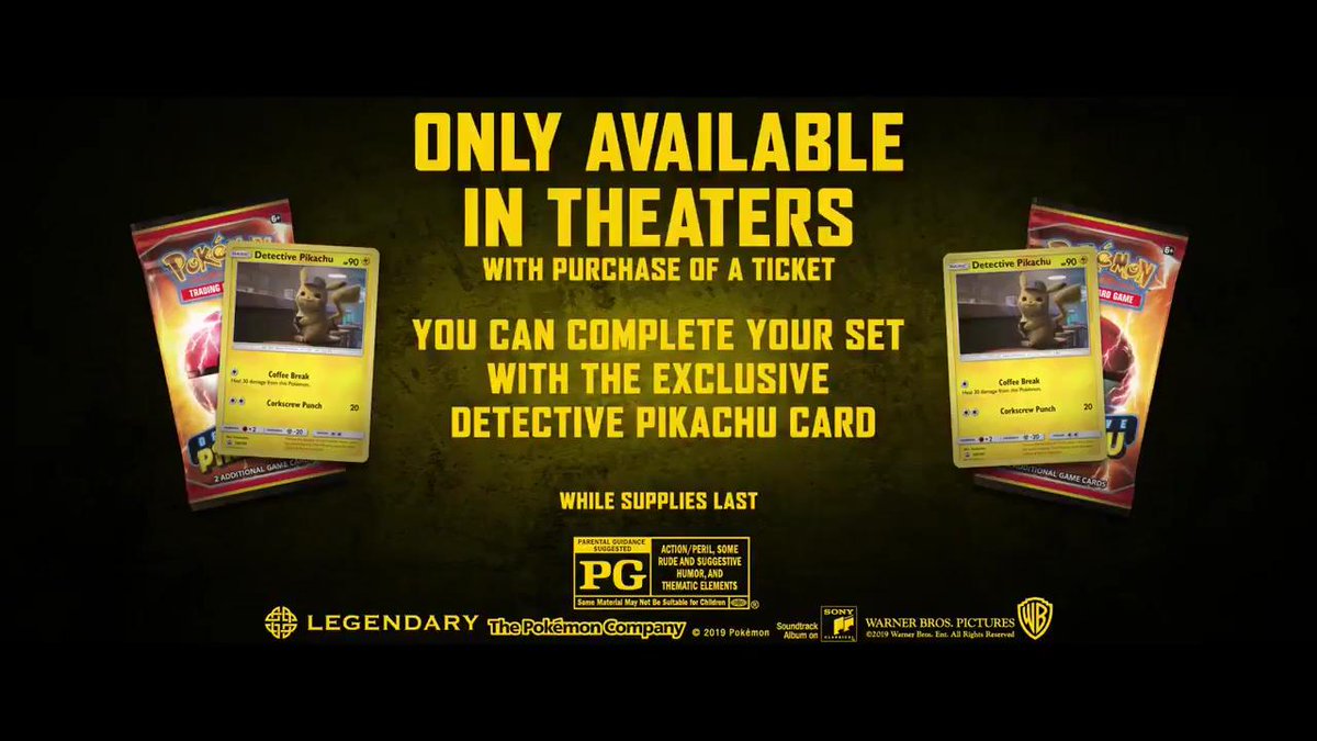 Pokémon TCG promo card from POKÉMON Detective Pikachu only available in ...