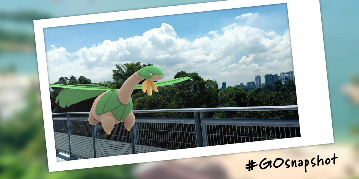 Niantic shares GO Snapshot photo of Tropius at the Pokémon GO Safari ...