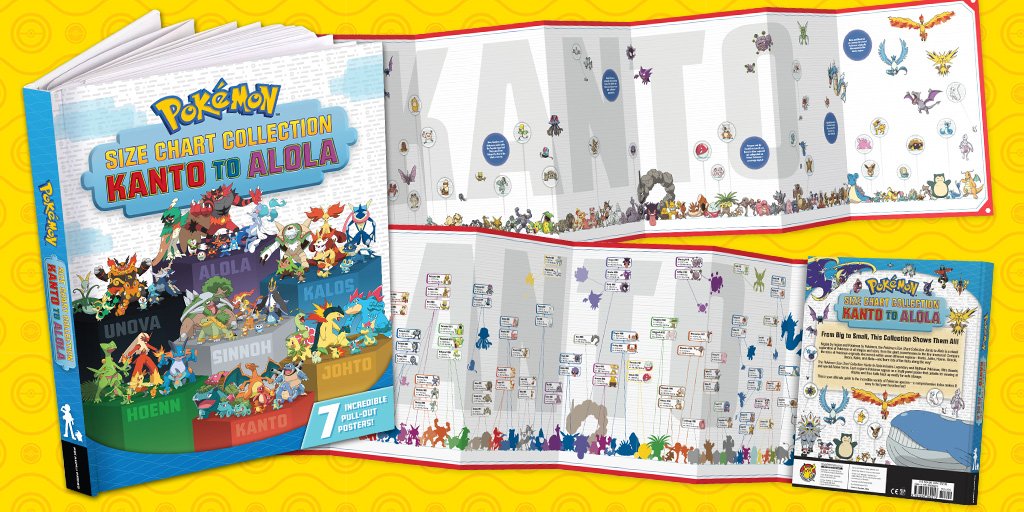 New book Pokémon Size Chart Collection: Kanto to Alola available now in ...