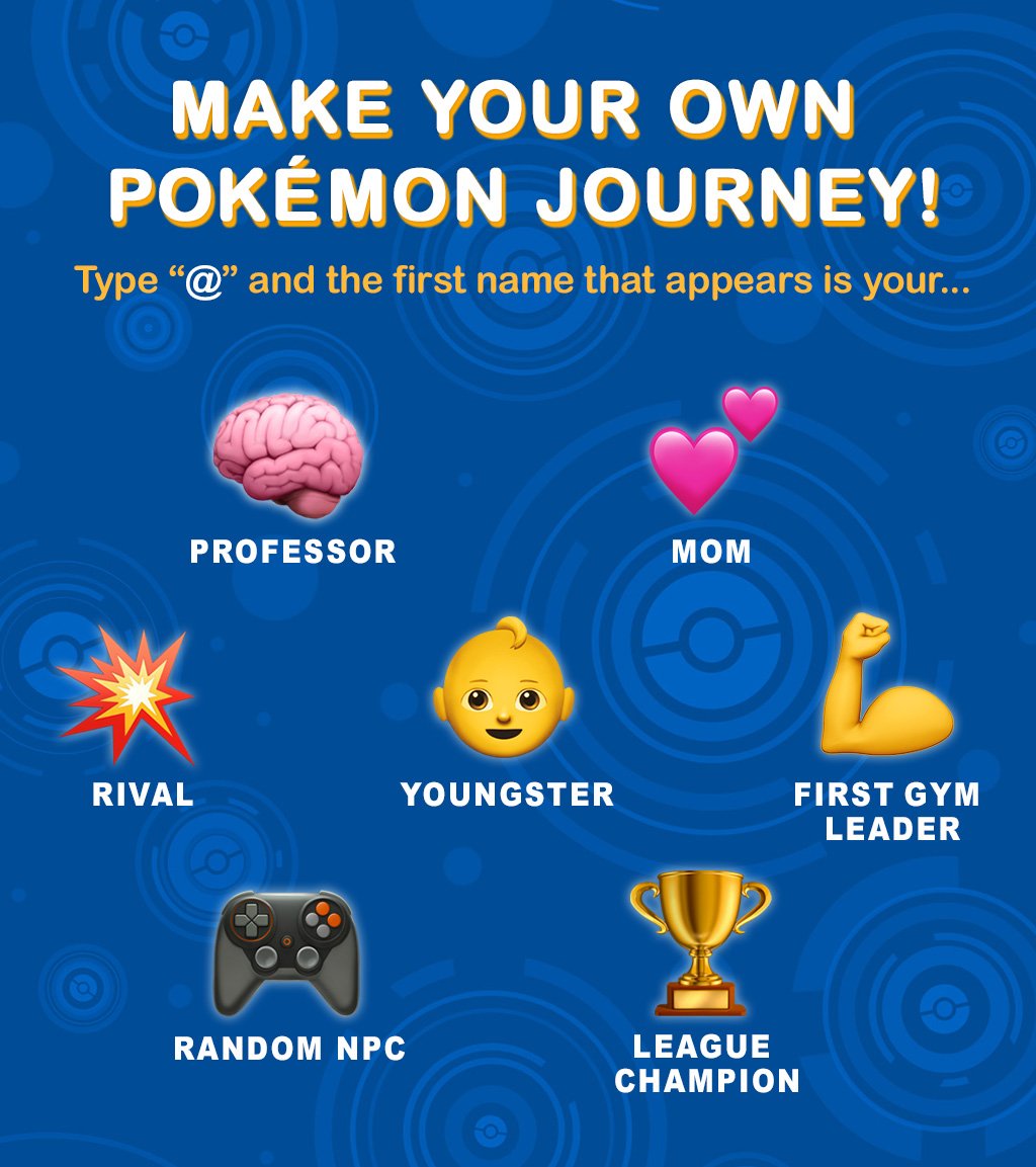 Can you make your own Pokémon journey with the first @ that appears ...