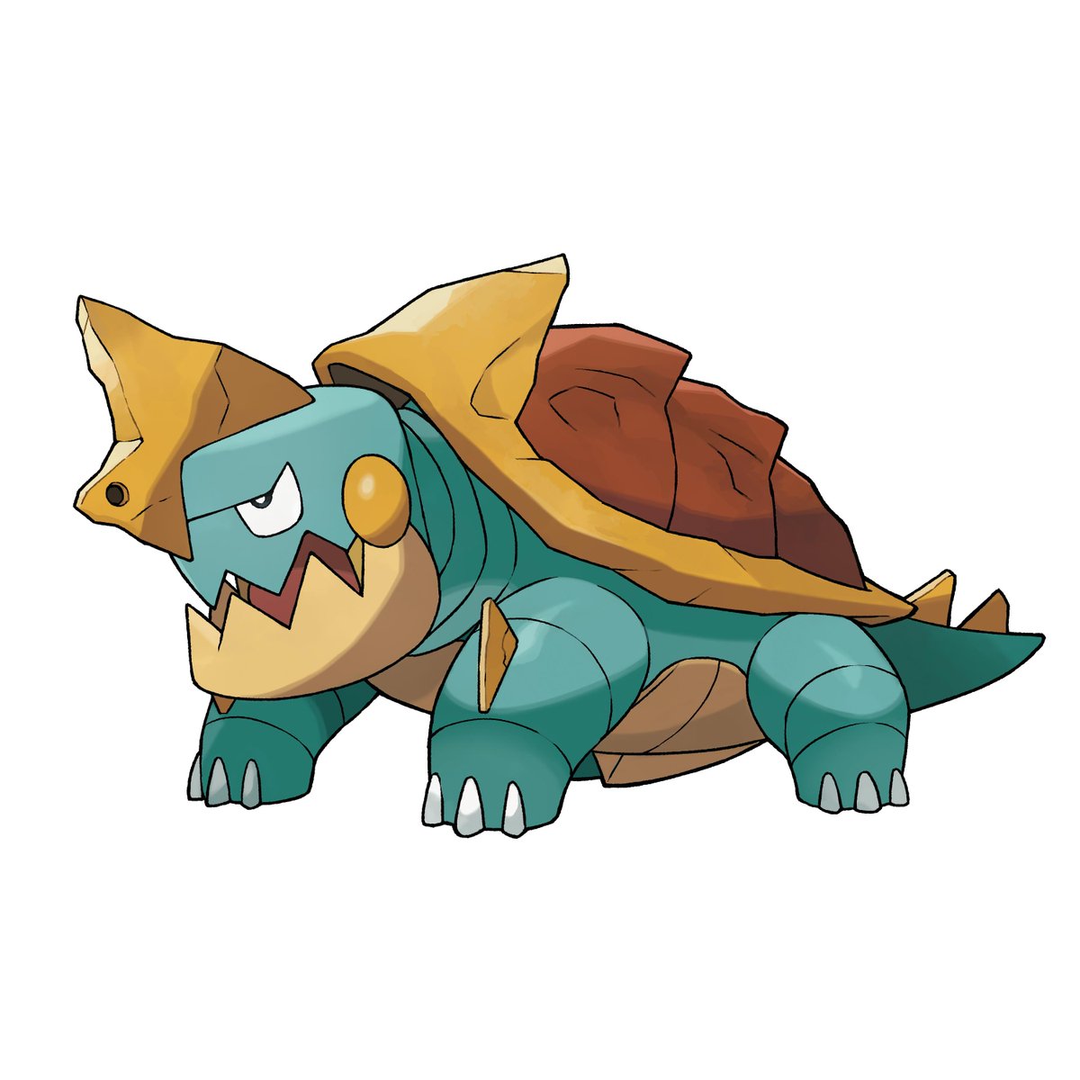 Official artwork of the new Bite Pokémon Drednaw in Pokémon Sword and ...