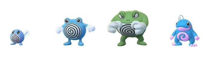 Shiny Poliwag, Shiny Poliwhirl, Shiny Poliwrath and Shiny Politoed make ...