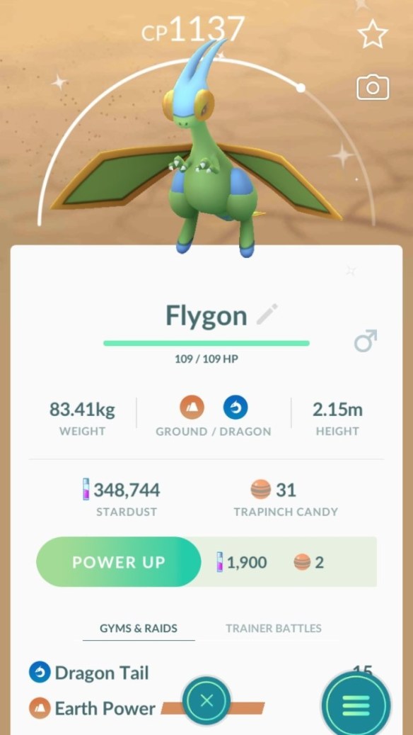 flygons moves