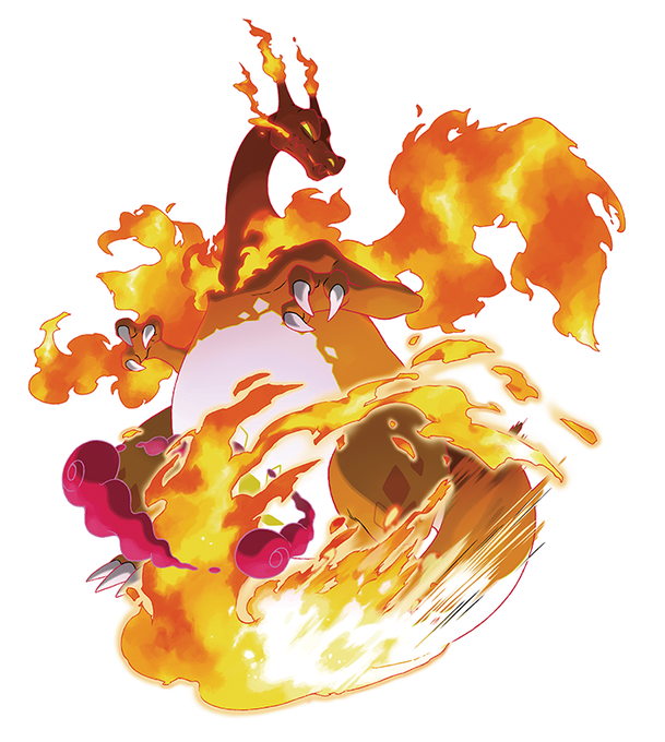 Alternate artwork for Gigantamax Charizard in Pokémon Sword and Shield ...
