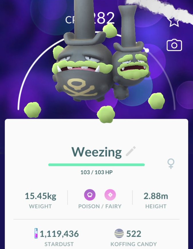 Galarian Weezing now appearing in Pokémon GO for the first time ...