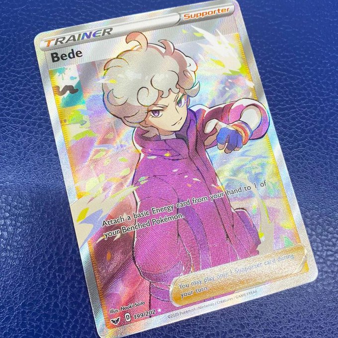 Bede is one of the full-art Trainer cards in Pokémon TCG: Sword ...