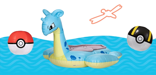 Lapras pool floats have returned to the official Pokémon Center ...