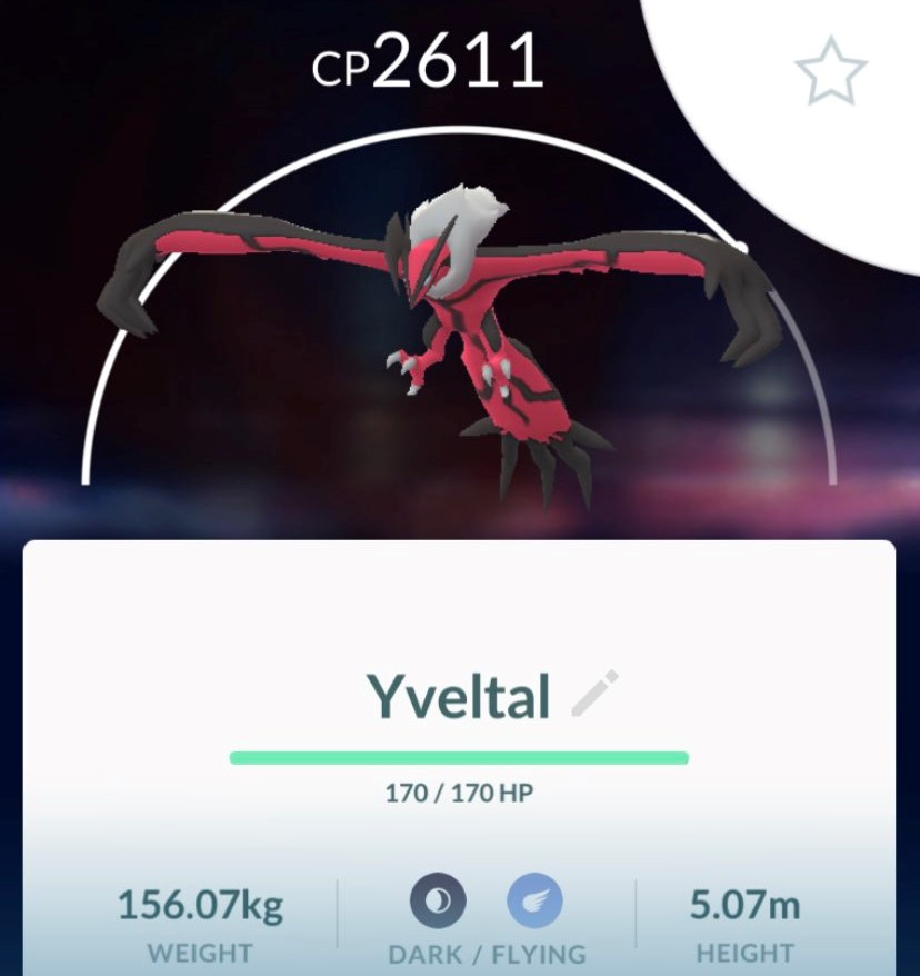 Raid Hour event featuring Yveltal and Shiny Yveltal that know Oblivion ...