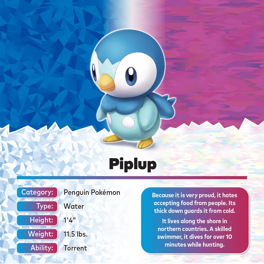 Shiny Piplup Pokemon Platinum