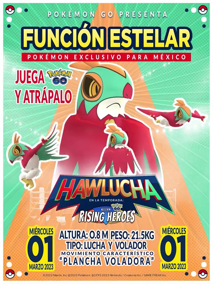 Niantic has announced that Hawlucha will officially be added to Pokémon ...