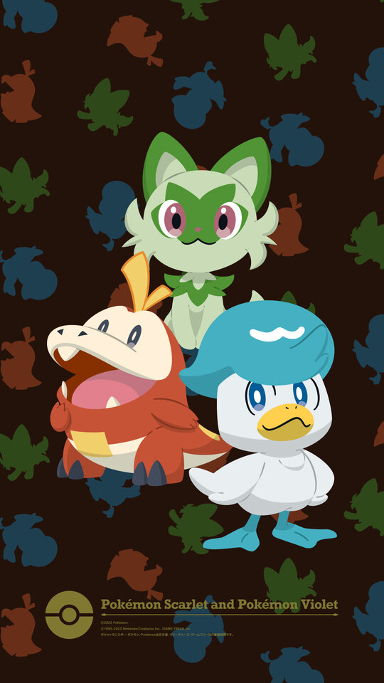 Wallpaper A: Pokémon Scarlet and Pokémon Violet and Wallpaper B ...