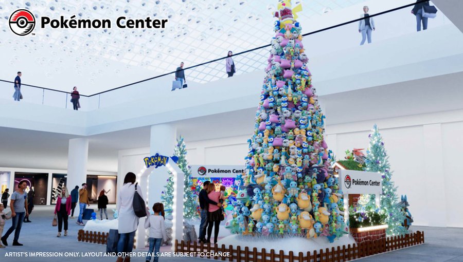 Video: Check out the official Pokémon Center holiday plush tree display ...