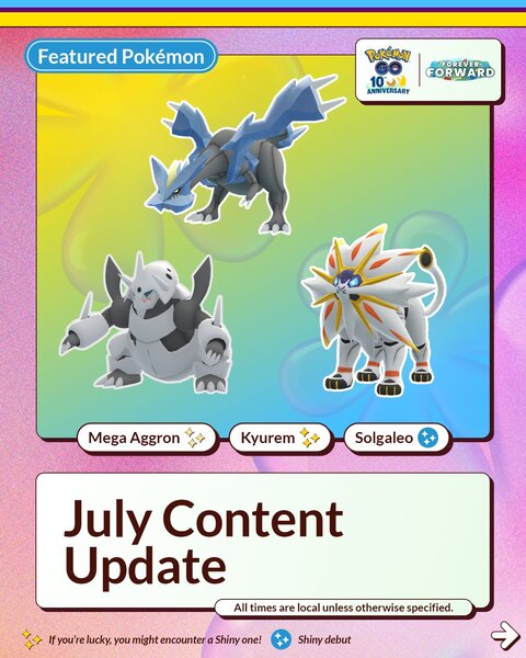 All major featured Pokémon, Max Battles, five-star Raids, Mega Raids ...